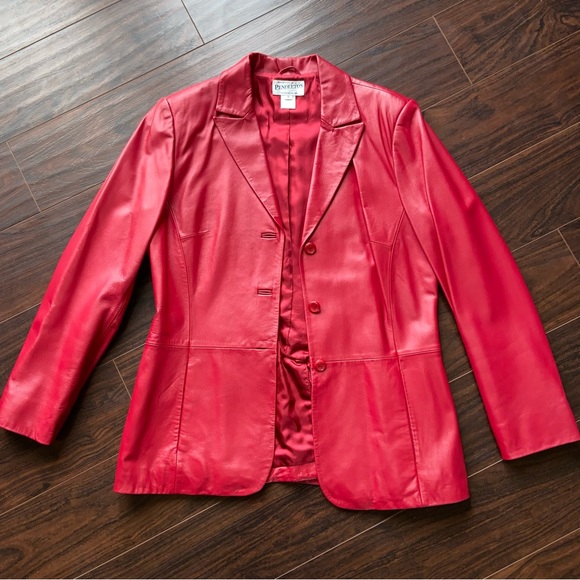 Pendleton | Jackets & Coats | Vintage Pendleton Red Leather Jacket ...